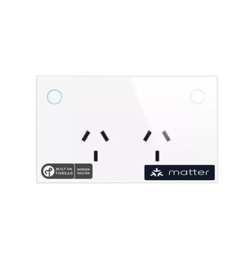 Matter Over Thread Certified Two Gang Wall Power Outlet MS0QPW – SmartSetup