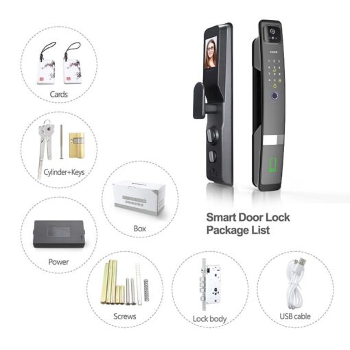 Matter Over Thread Smart Door Lock (Full Size Black) – SmartSetup