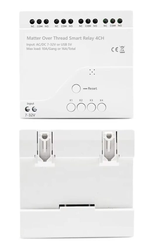 Matter Over Thread Smart Voltage Free Relay 4 Channel – SmartSetup