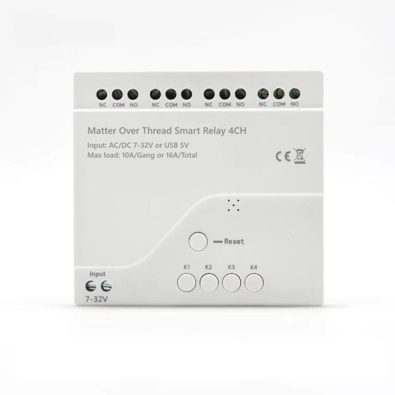 Matter Over Thread Smart Voltage Free Relay 4 Channel – SmartSetup