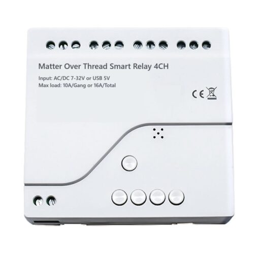 Matter Over Thread Smart Voltage Free Relay 4 Channel – SmartSetup